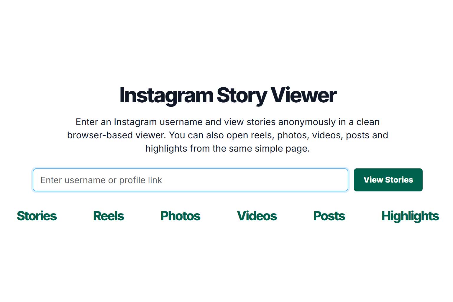 Contatta Insta Stories — Supporto per Visualizzatore di Storie Instagram